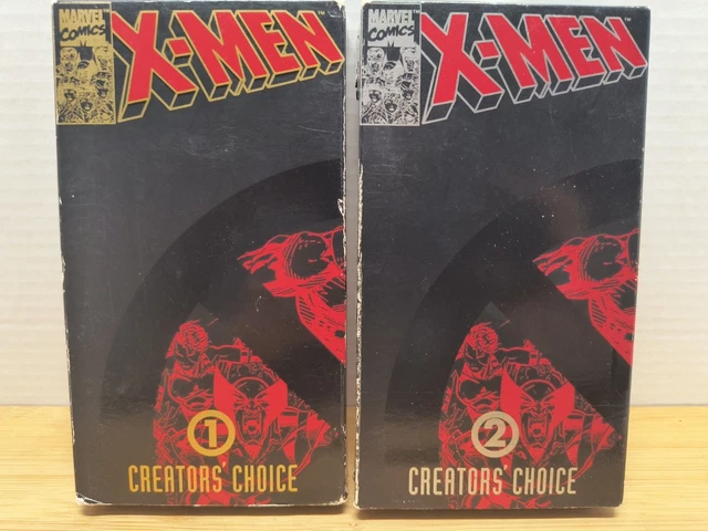 MARVEL COMICS X-MEN Creators Choice 1 & 2 (VHS, 1993) £10.88 - PicClick UK