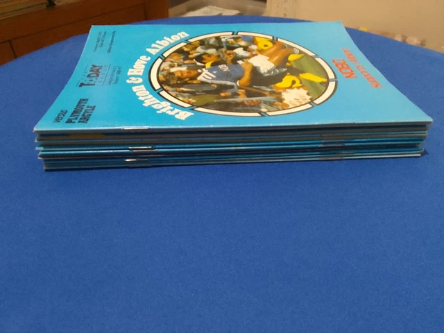 BRIGHTON & HOVE Albion x 15 1986/1987 Home Football Programmes (Bulk ...