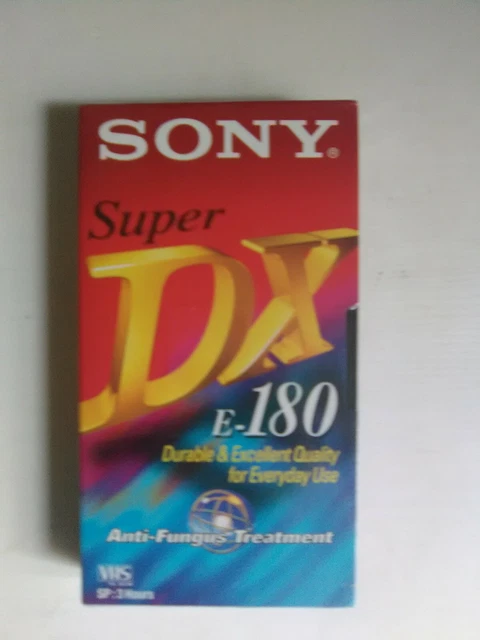 BRAND NEW SONY VHS super dx e-180 EUR 4,90 - PicClick FR