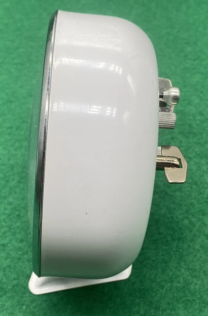 VINTAGE EQUITY ALARM Clock, Mechanical, White Color, Old Stock Brand ...