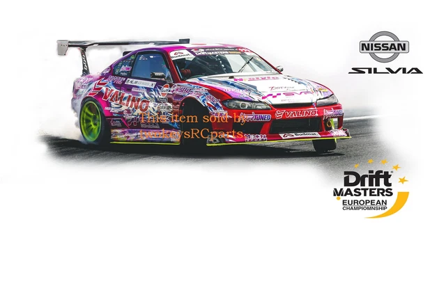 NAOKI 2023 STICKER Set for Nissan Silvia S15 1:10th scale RC drift car ...