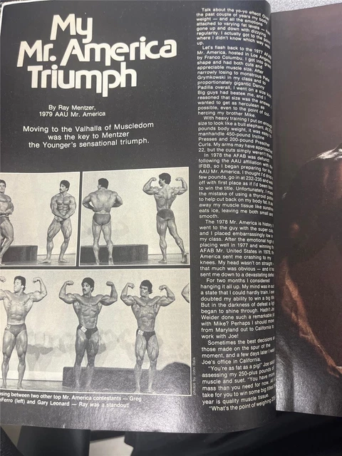 MUSCLE BUILDER BODYBUILDING fitness magazine RAY MENTZER 1-80 £9.87 ...