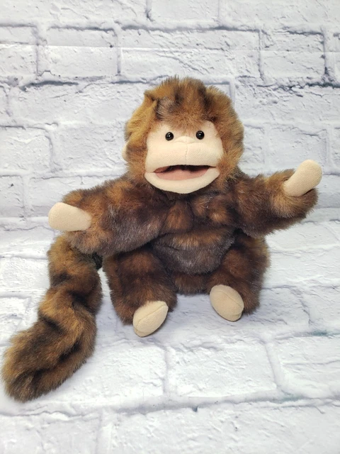 FOLKMANIS MONKEY CHIMP Plush Hand Puppet Furry Folktails Full Body 10 ...