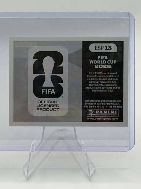 PANINI FIFA WORLD Cup 2026 Soccer Sticker Spain Team Picture ESP 13 £1. ...