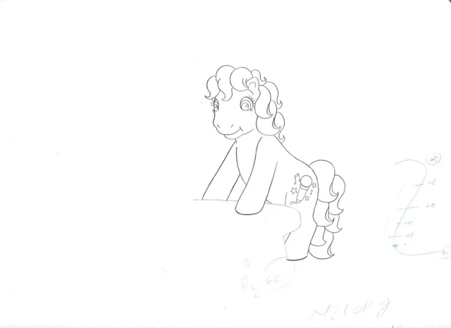 MY LITTLE PONY Cartoon Animation Production Pencil Drawing MLP M30-27 £ ...