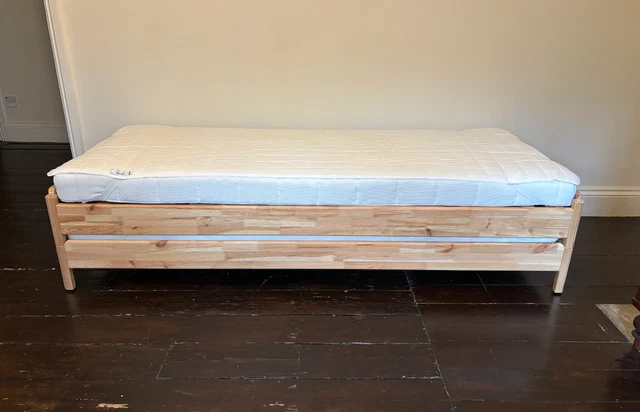IKEA UTÅKER STACKABLE Bed and Mattress Set 80x200 cm £180.00 - PicClick UK