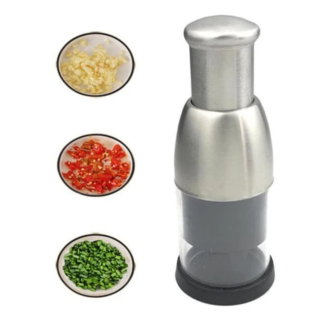 GARLIC MASHER MANUAL Minced Vegetables Garlic Onion Kitchen Helper ...