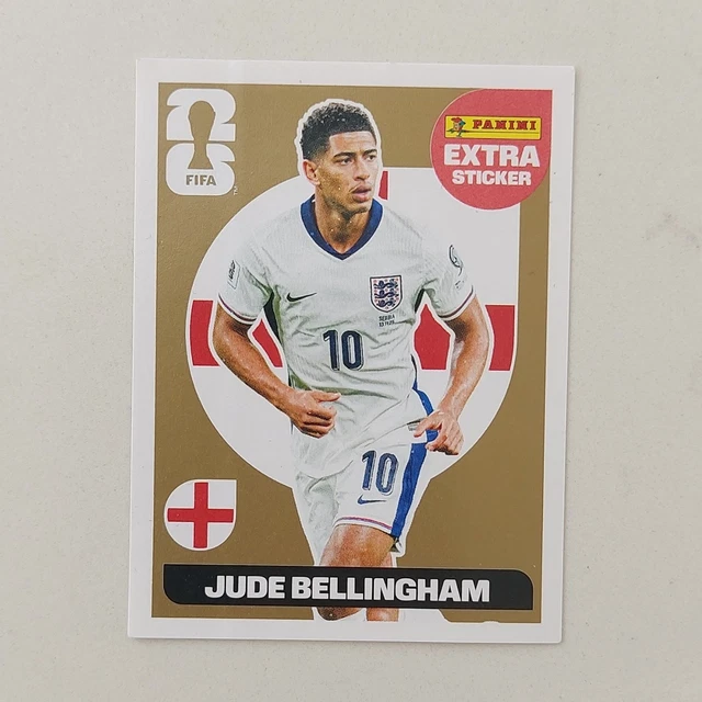 GOLD JUDE BELLINGHAM Panini FIFA World Cup 2026 Extra Sticker #10 ...