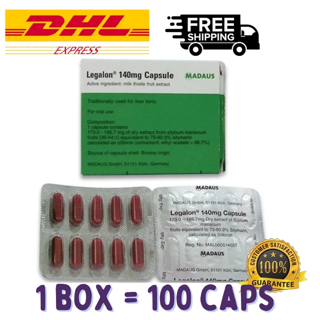 140MG LEGALON BY Madaus Germany Traditionally used for liver 100s DHL ...