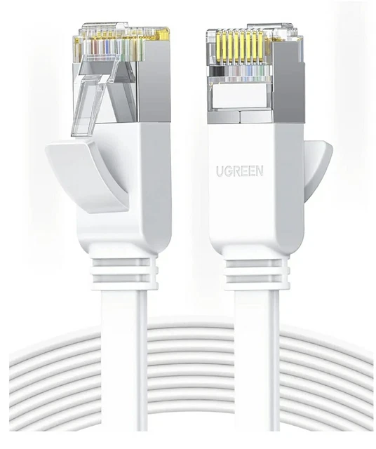 UGREEN ETHERNET CABLE 10M, Flat RJ45 LAN Gigabit CAT 6 Network Cable ...