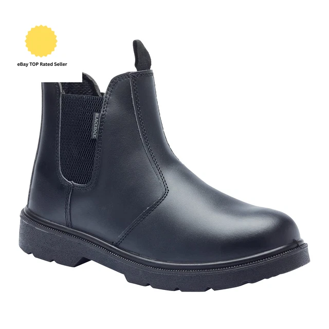 DEALER WORK SAFETY Boots, Steel Toe Cap, Chelsea Boots, Mens Womens L £ ...