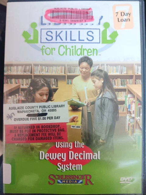 LIBRARY SKILLS FOR Children: Using the Dewey Decimal System (DVD) DISC ...