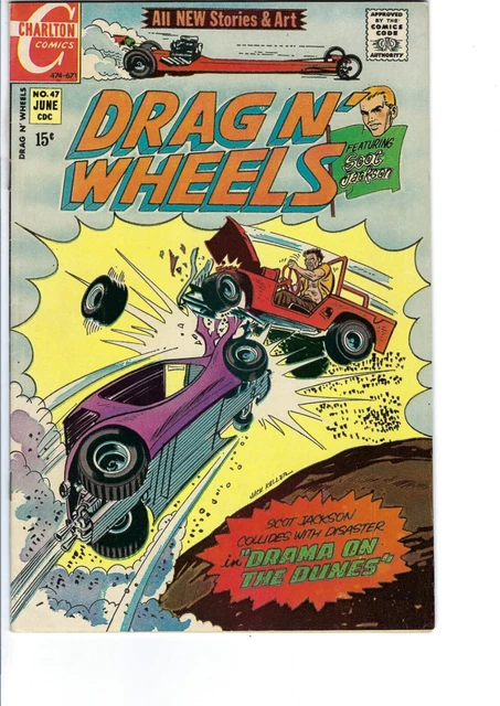 1971 DRAG N' Wheels #47. Drag racing, course automobile. Bande dessinée ...
