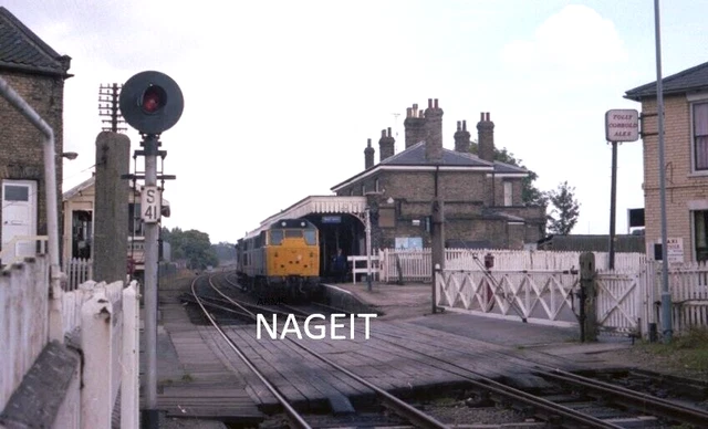 35MM RAILWAY NEGATIVE N0 31262 AT SAXMONDHAM STATION SUFFOLK 1978 #7296 ...