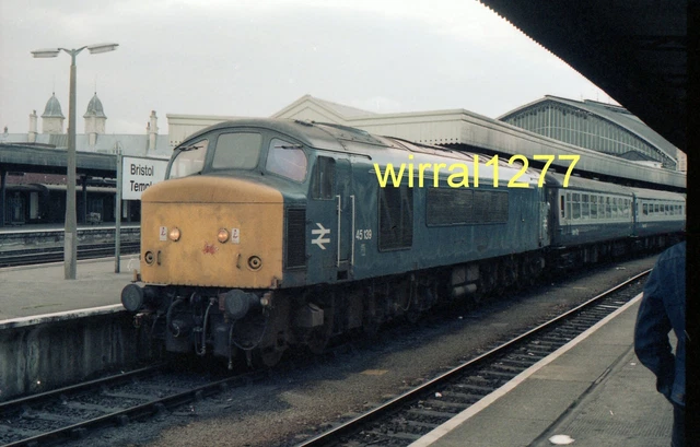 ORIGINAL RAILWAY PHOTOGRAPHIC negative Class 45 45139 at Bristol £3.00 ...