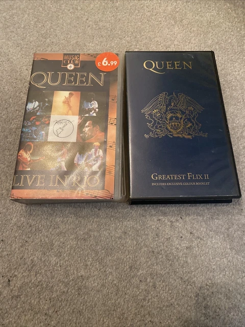 QUEEN GREATEST FLIX 2 Live In Rio VHS Video Pair Retro Music 1991 £2.00 ...