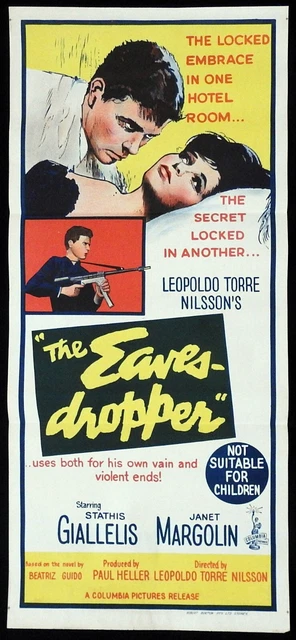 THE EAVES DROPPER Original Daybill Movie Poster Stathis Giallelis Janet ...