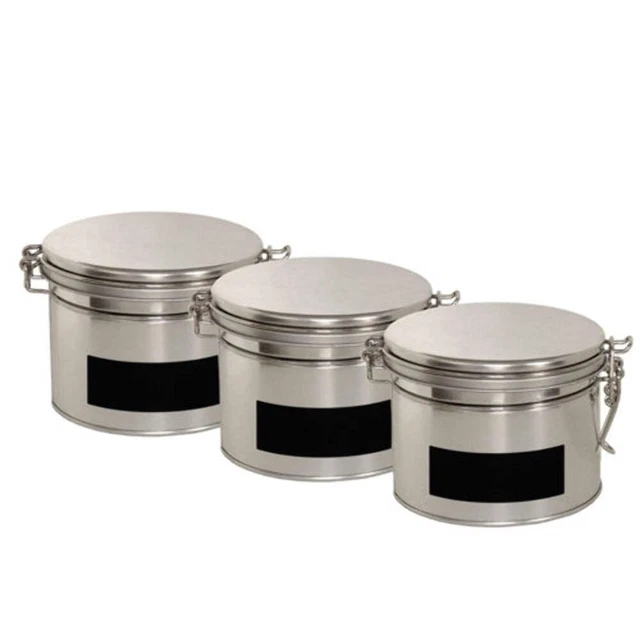SIDE BY SIDE – Teedosen 3er-Set „Gourmet“ (Weißblech, beschriftbar) EUR ...