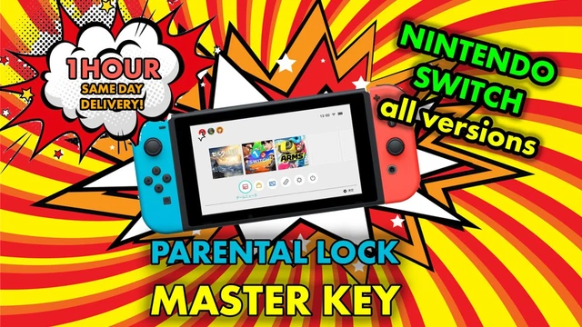 FAST NINTENDO SWITCH OLED Parental Controls PIN Master Key UNLOCK ...