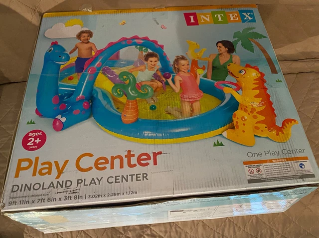 INTEX DINOLAND INFLATABLE Play Center, 119in X 90in X 44in, for Ages 2 ...
