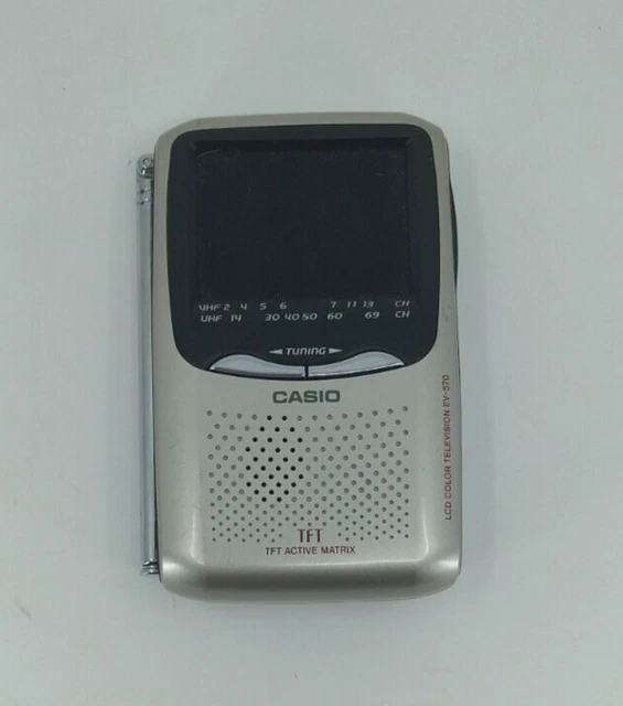 CASIO HANDHELD LCD color Television EV 570 B TFT Active Matrix - PARTS ...