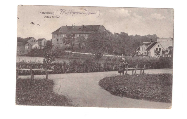 AK INSTERBURG IN Ostpreußen Altes Schloß mit Park EUR 7,20 - PicClick DE