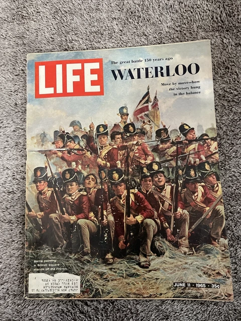 LIFE MAGAZINE JUNE 11, 1965 - The Great Battle 150 Years Ago Waterloo ...