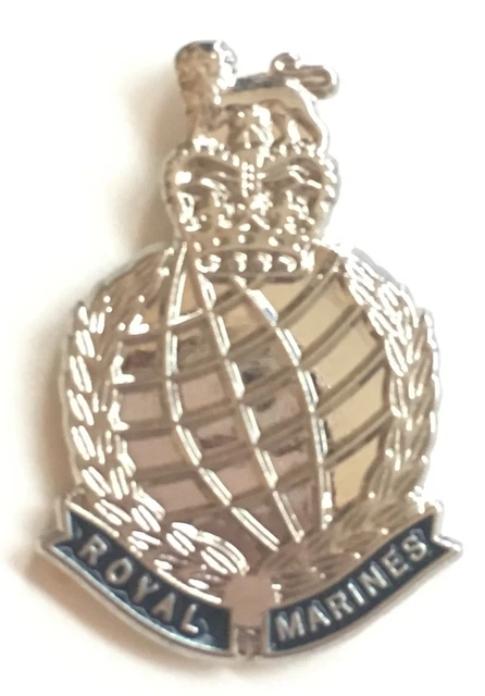 THE CORPS OF Her Majesty's Royal Marines Military Enamel Lapel Pin ...
