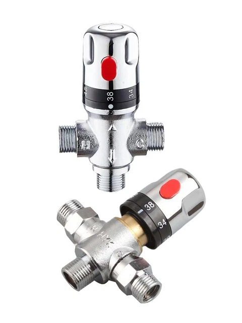 ROBINET OUTIL THERMOSTATIQUE contrôle vanne à eau mélange tuyau robinet acces EUR 27,90 ...