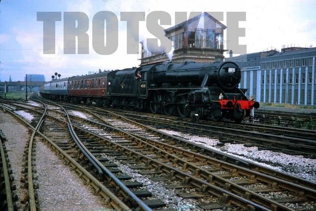 35MM SLIDE BR British Railways Steam Loco 45110 Class 5MT 1968 Original ...