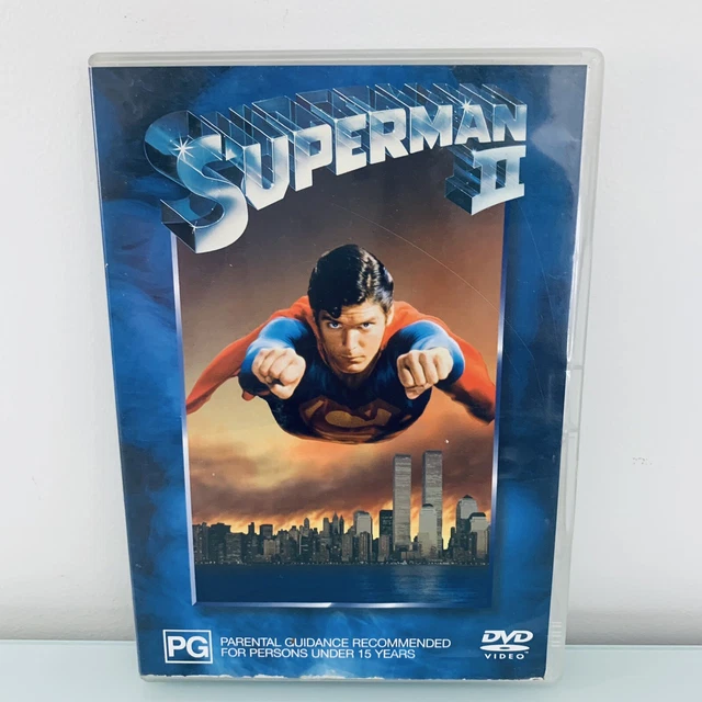 SUPERMAN 2 DVD Christopher Reeve Man of Steel Region 4 Clark Kent Lex ...