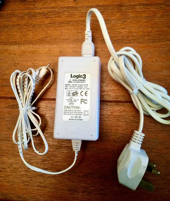 ALIMENTATORE ORIGINALE 9V 2.5a LOGIC3 HON-KWANG HK-BH18-A09 AC106 EUR 2 ...