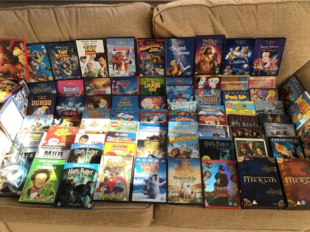 DVD BUNDLE LOT x 76 Disney Pixar Marvel Potter Animated Movies Lot ...