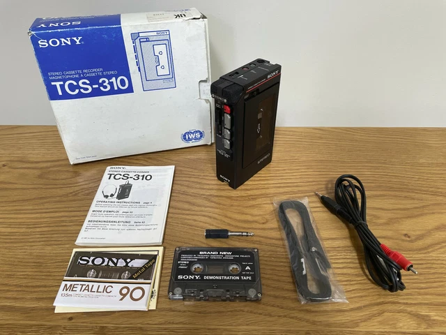 RARE SONY TCS-310 Vintage Stereo Cassette Recorder - Walkman Cassette ...