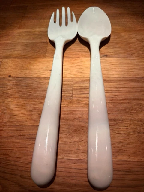 GUNTHER LAMBERT SALATBESTECK Porzellan weiß sehr selten EUR 39,00 ...