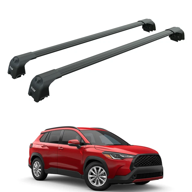 FOR TOYOTA COROLLA Cross 2022-2025 Roof Rack Cross Bars Flush Rail Alu ...