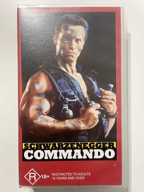 COMMANDO, 1985 (VHS, 1990) Arnold Schwarzenegger, Vintage 80s Video ...
