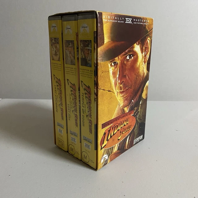 THE ADVENTURES OF Indiana Jones - VHS Trilogy Box Set $34.94 - PicClick AU
