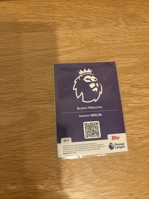 BRYAN MBEUMO BRENTFORD *GOLD LION* Topps Premier League 2026 £5.43 ...