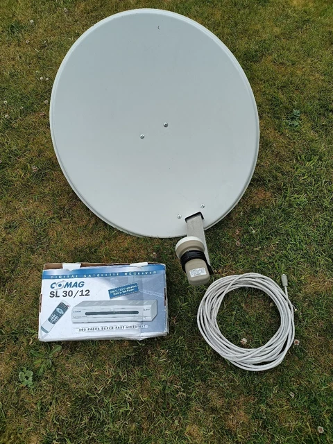 COMAG SL30/12 DIGITAL Satellite Receiver set with Dish & LNB For ...