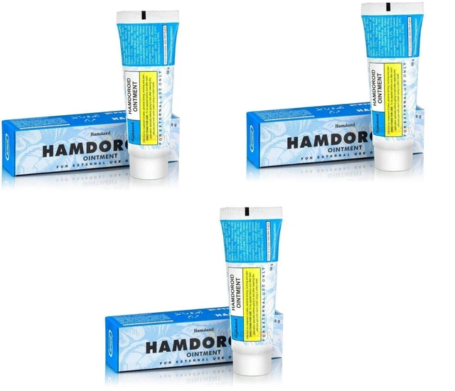 HAMDARD HAMDOROID OINTMENT Effective Internal & External Piles itching ...