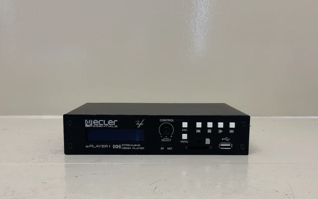 ECLER EPLAYER1 NETWORK Audio Player AirPlay DLNA Internet Radio USB BGM ...