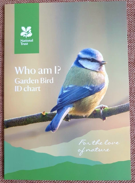 NATIONAL TRUST BIRD ID Chart A5 fold-out chart Free Shipping** £3.50 ...