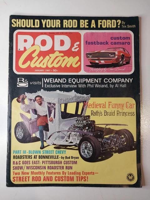 ROD & CUSTOM Magazine / January 1967 / Ed Big Daddy Roth / Druid ...