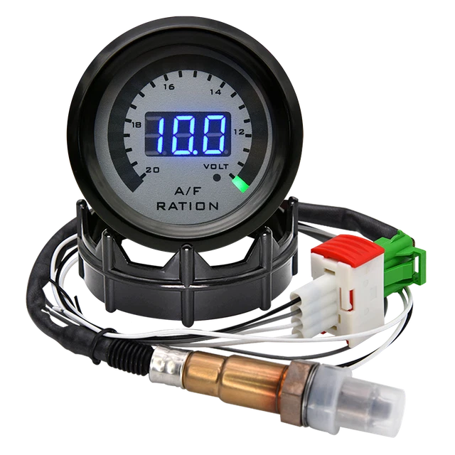 2'' 52MM AUTO Car LED Air Fuel Ratio Gauge AFR Gauge W/ Narrowband ...