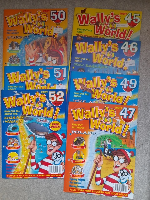 WALLY'S WORLD COMICS Magazines 45 46 47 49 50 51 52 Collectable Where's ...