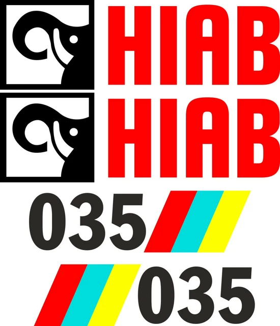 HIAB 035 HYDRAULIC Crane | Sticker Decal Graphic | Other Models ...