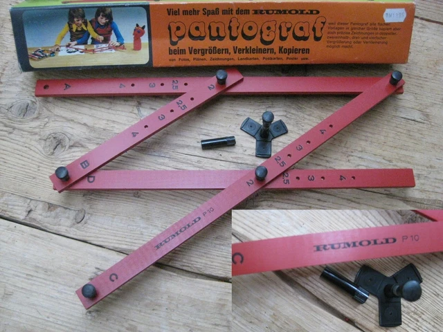 OVP KINDER PANTOGRAF Vintage Zeichengerät verkleinern vergrößern kopieren RUMOLD EUR 25,00 ...