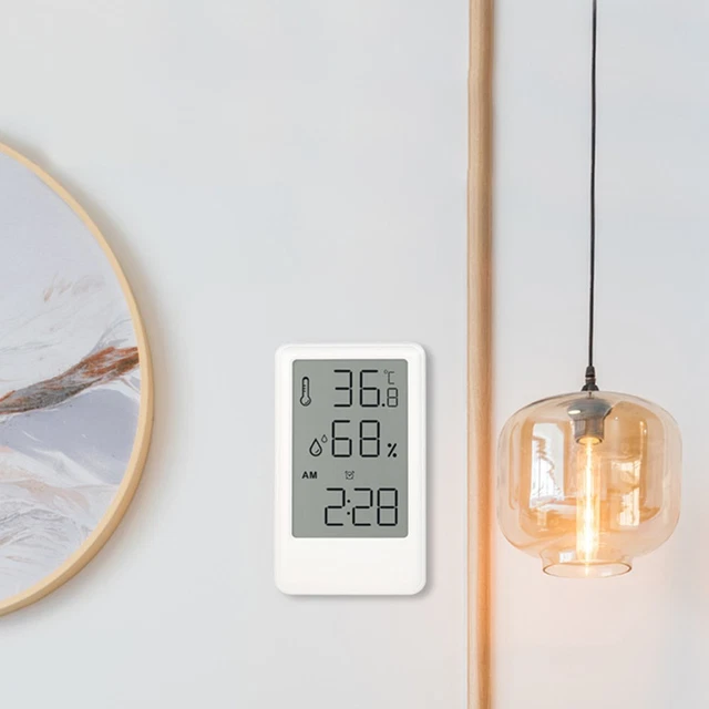 DIGITAL THERMOMETER CLIMATE Monitor For Baby Room Hanging Hole Large ...