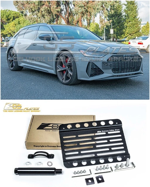 EOS PLATE POUR 21-Up Audi RS6 Avant Remorquage Crochet Licence Plaque ...